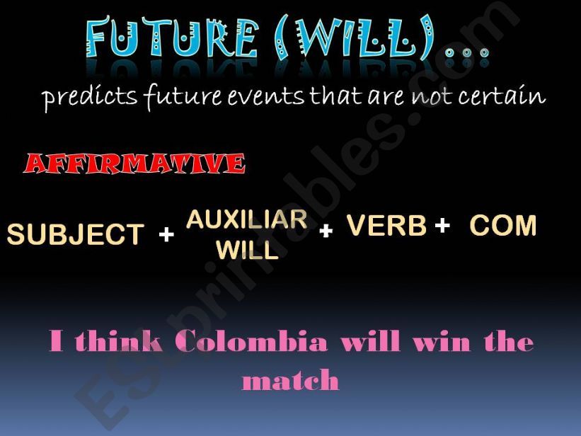 ESL - English PowerPoints: FUTURE TENSE