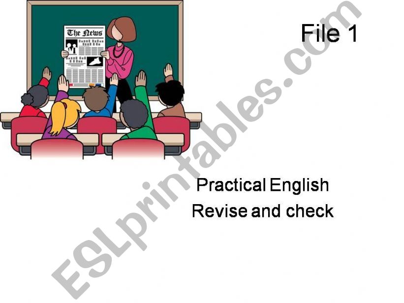 ESL - English PowerPoints: New English File Starter - File 1