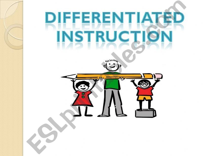 ESL - English PowerPoints: Differentiated Instruction