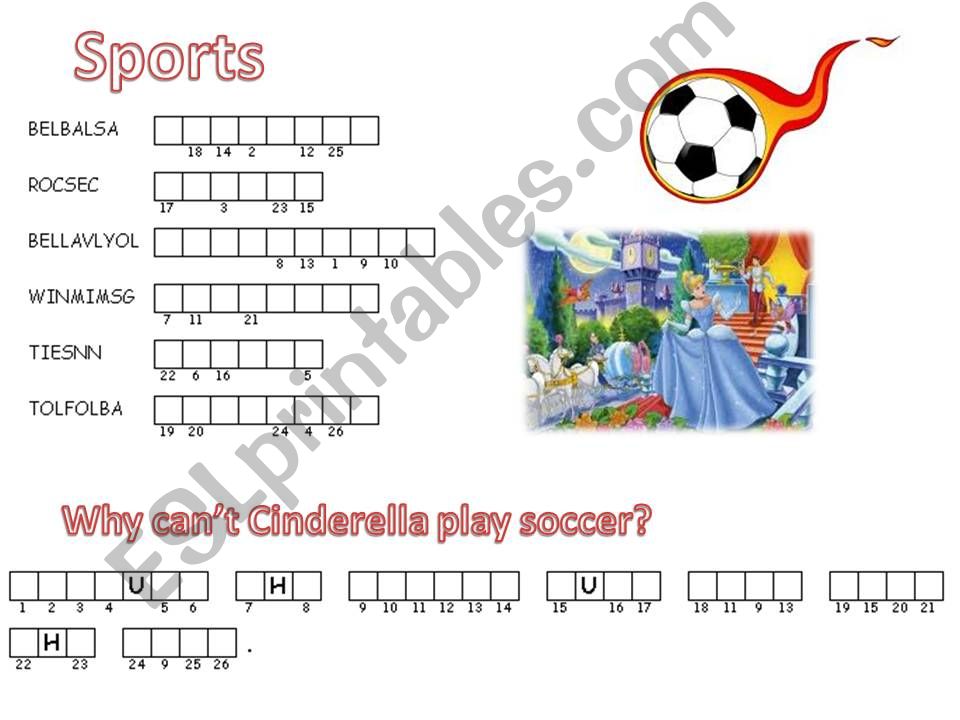 ESL - English PowerPoints: Sports -- Riddle/Puzzle