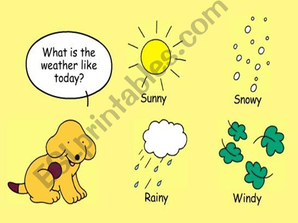 ESL - English PowerPoints: weather conditions
