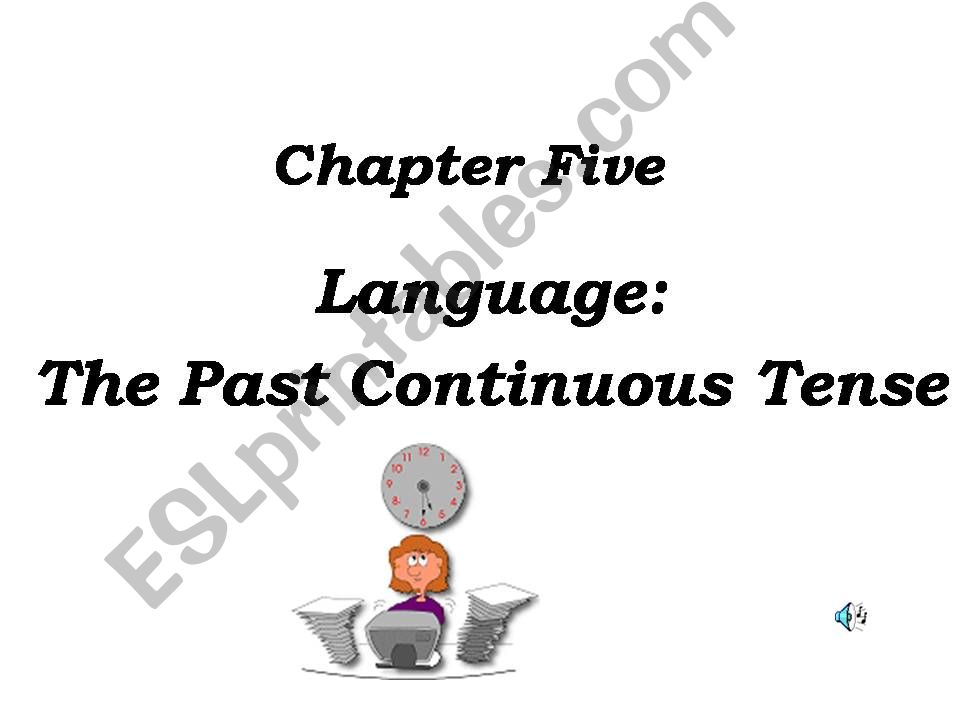 ESL - English PowerPoints: past continuous tense