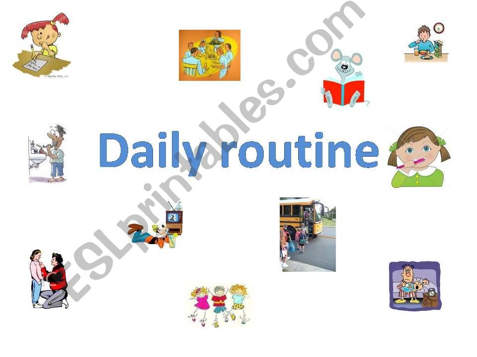 ESL - English PowerPoints: daily routine