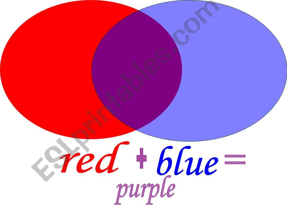 ESL - English PowerPoints: mixing colors