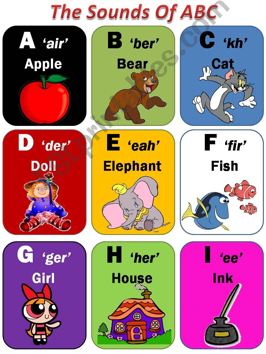 ESL - English PowerPoints: My First Sound Of ABC
