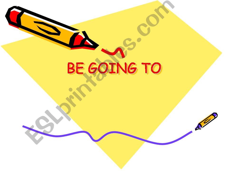 ESL - English PowerPoints: be going to