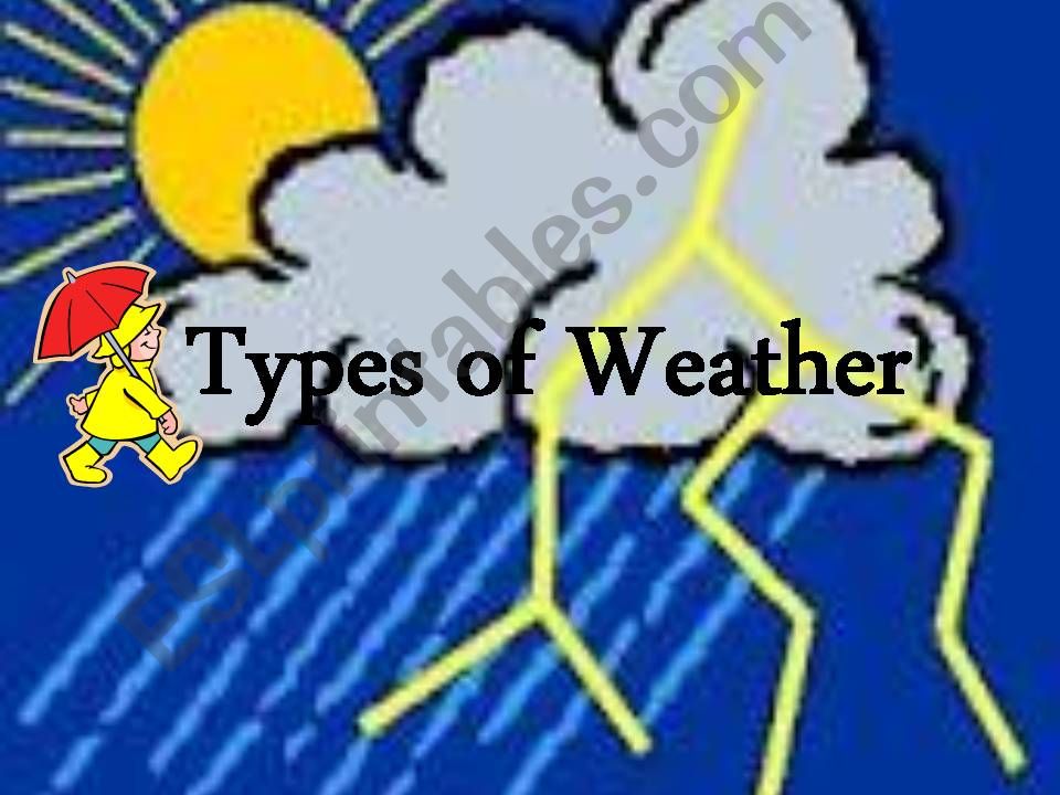 ESL - English PowerPoints: Types of Weather