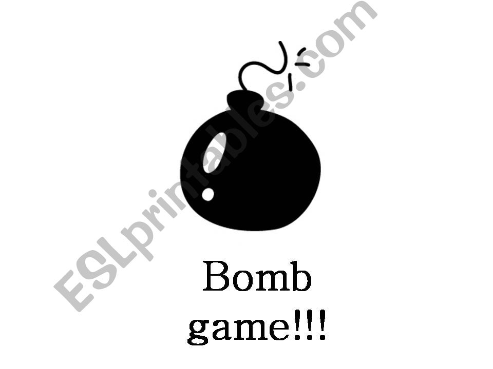 ESL - English PowerPoints: bomb game grd5-lesson1
