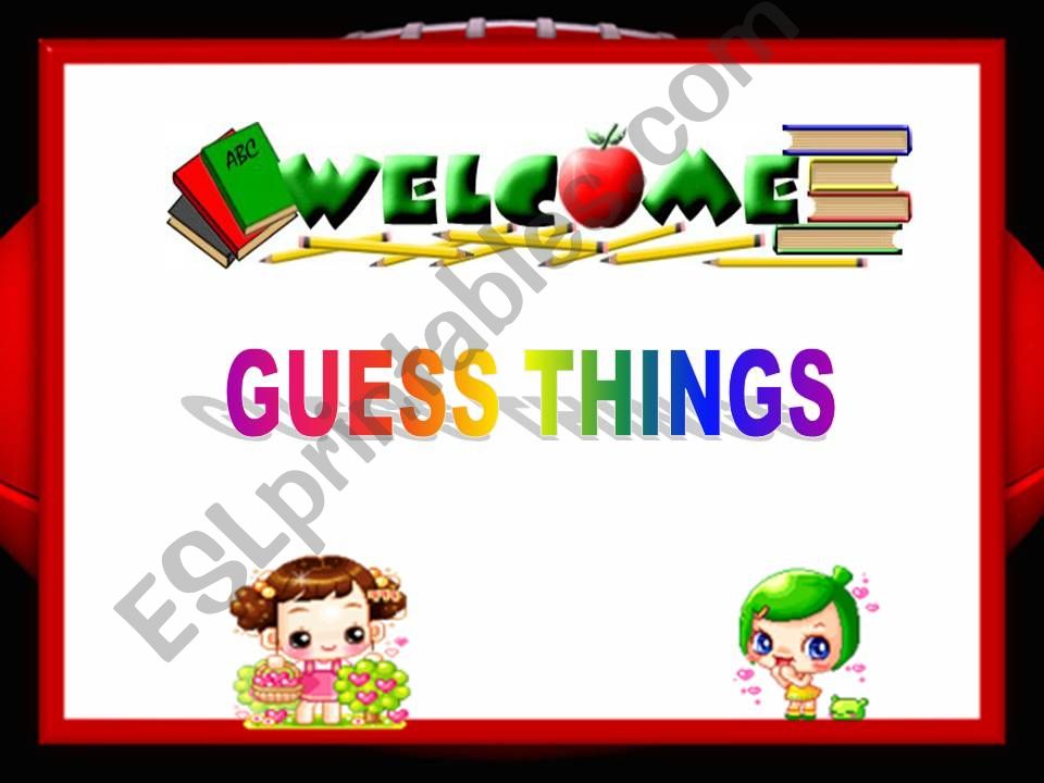 ESL - English PowerPoints: Guessing thing