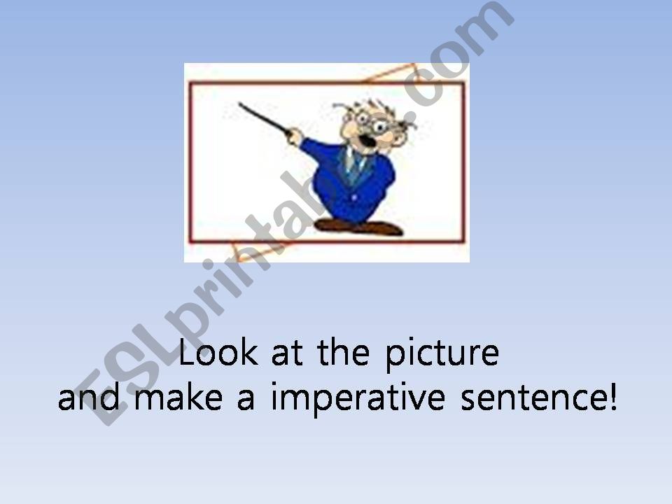 ESL - English PowerPoints: Imperative sentence practice quiz