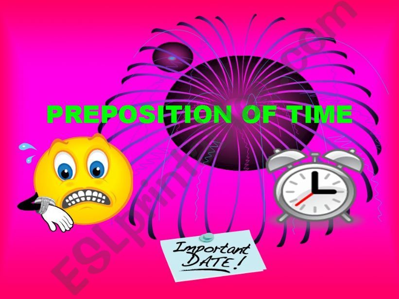 ESL - English PowerPoints: Preposition of time