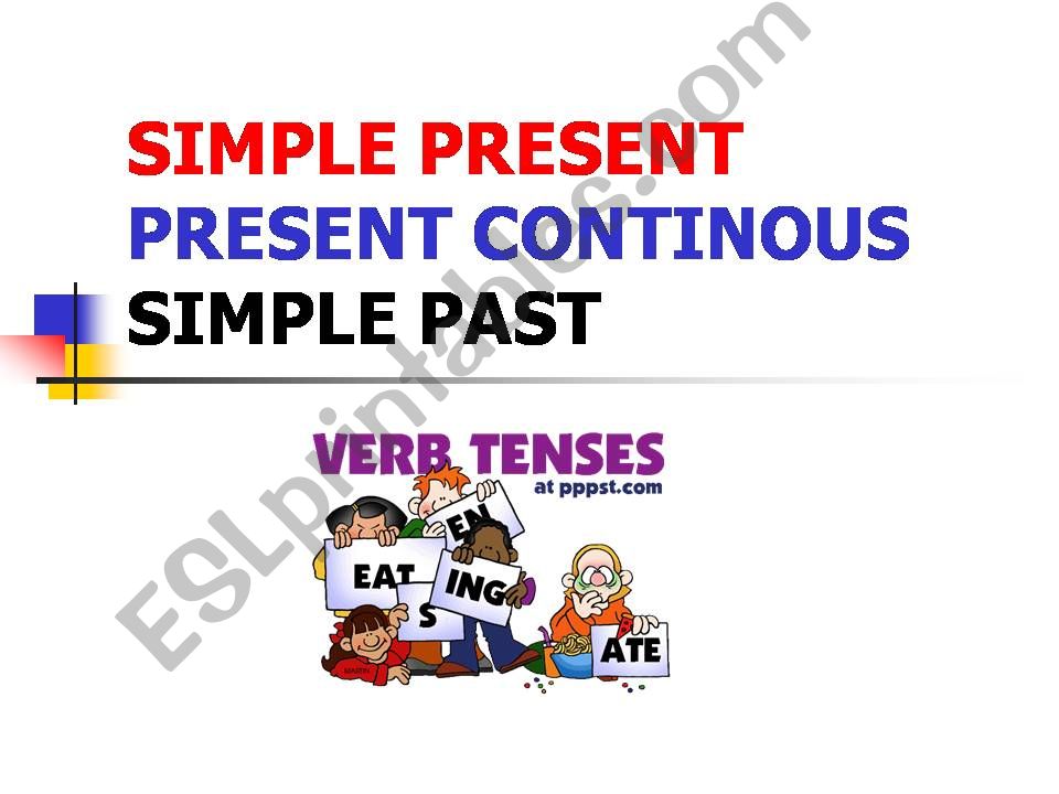 ESL - English PowerPoints: Simple present, present cont. and simple ...