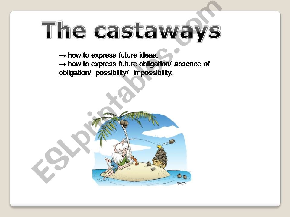 ESL - English PowerPoints: “Meet the castaways"