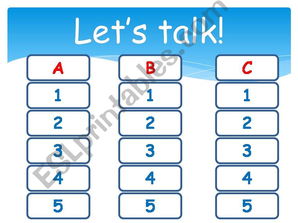 ESL - English PowerPoints: Let´s talk