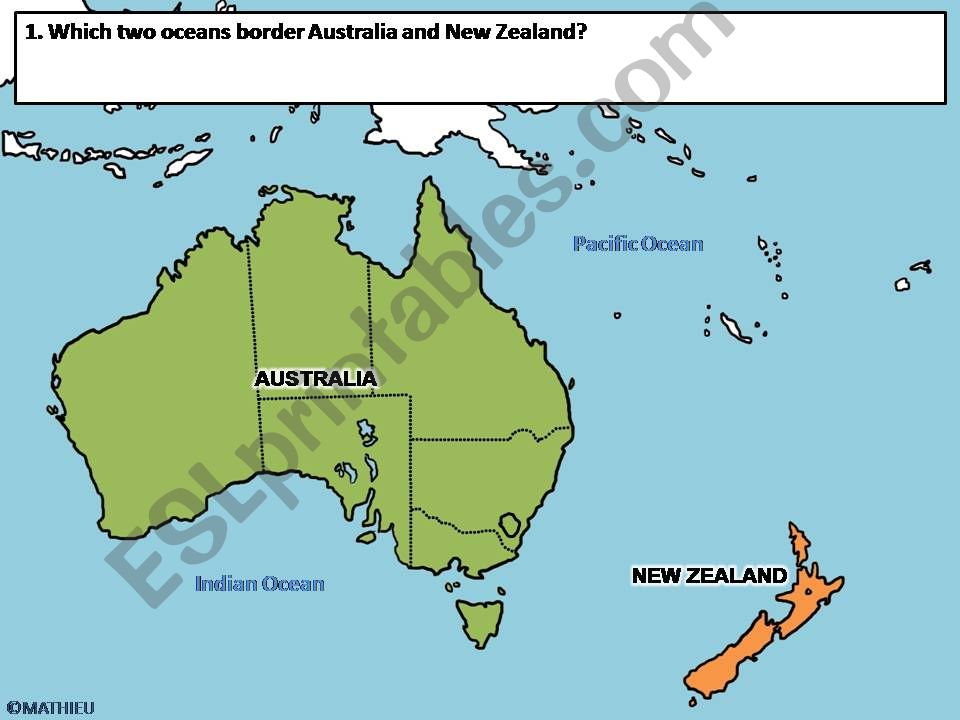 Oceans That Border Australia