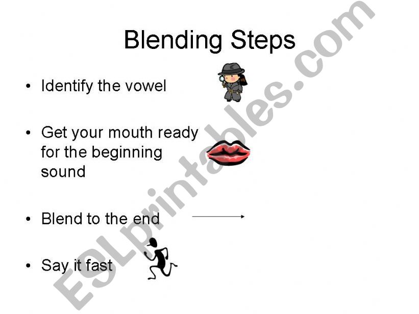 ESL - English PowerPoints: blending practice
