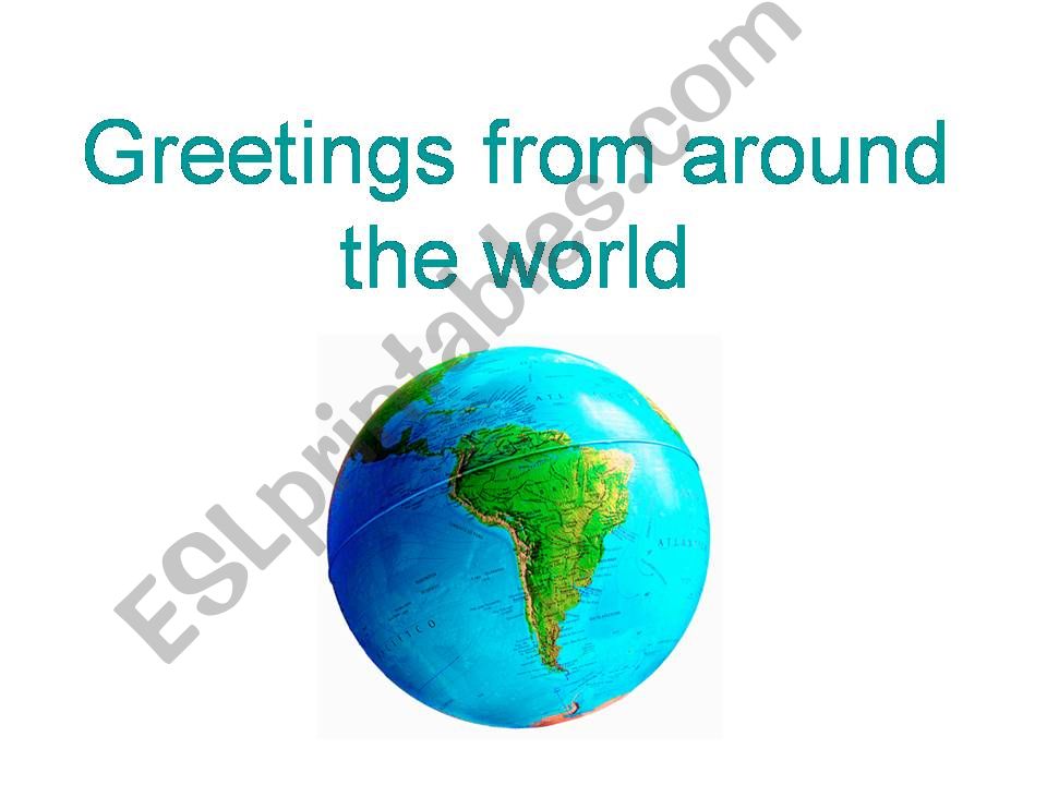 ESL - English PowerPoints: Greetings