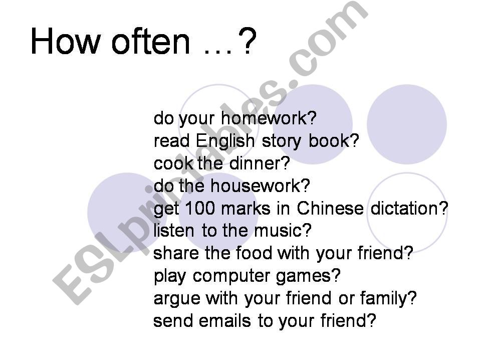 ESL - English PowerPoints: how often?