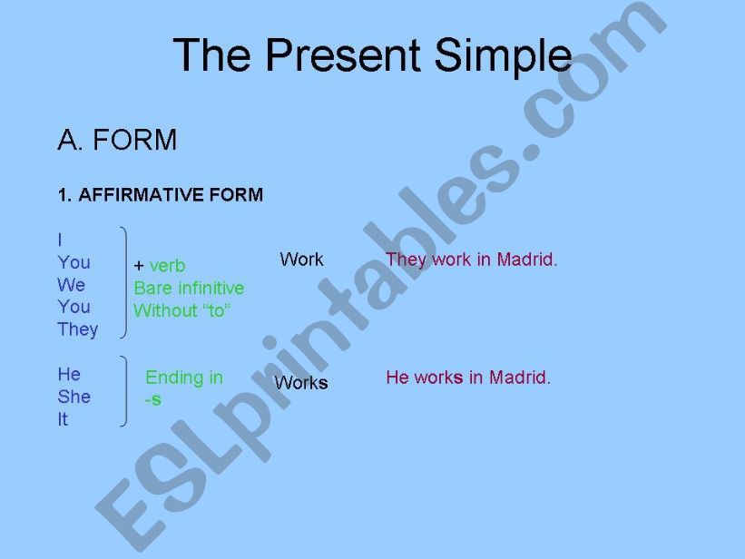 ESL - English PowerPoints: Present Simple