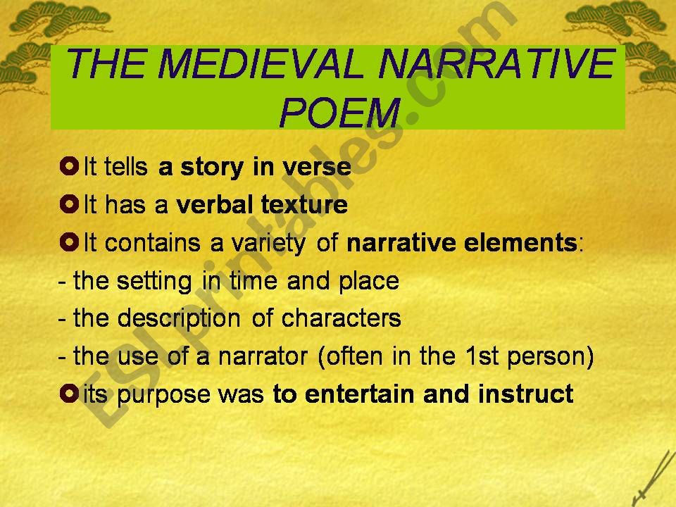 ESL - English PowerPoints: chaucer