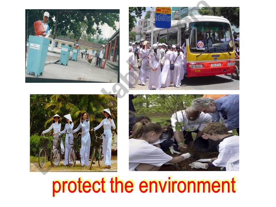 ESL - English PowerPoints: Protect the environment