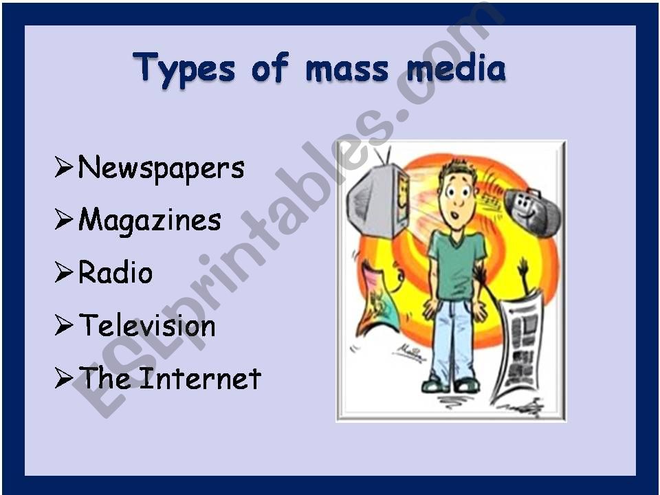 Different Types Of Mass Media