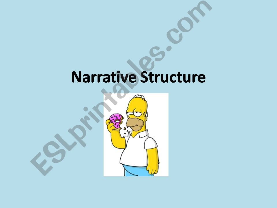 ESL - English PowerPoints: Narrative Structure_Simpsons