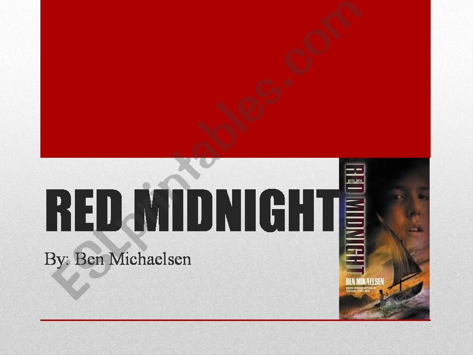 ESL - English PowerPoints: Red midnight written by Ben Michaelson