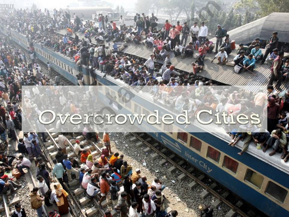 ESL - English PowerPoints: Overcrowded cities