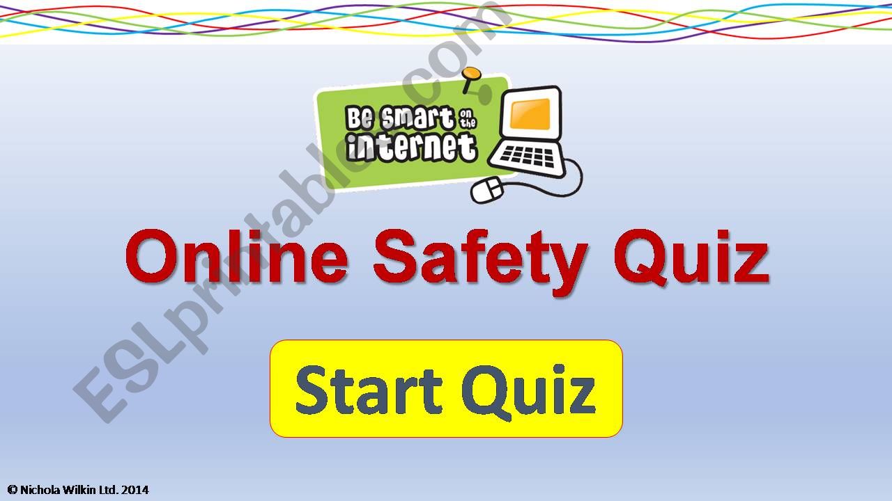 ESL - English PowerPoints: E Safety