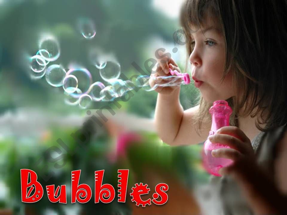 ESL - English PowerPoints: Blow Bubles Demo