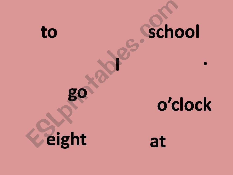ESL - English PowerPoints: Present Simple make sentences