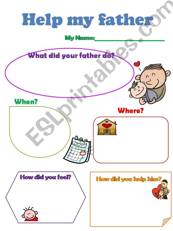 ESL - English PowerPoints: help my father