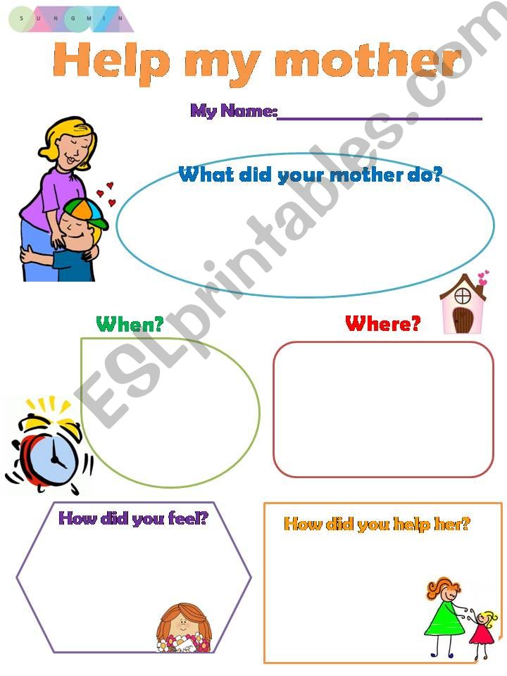 ESL - English PowerPoints: help my mother