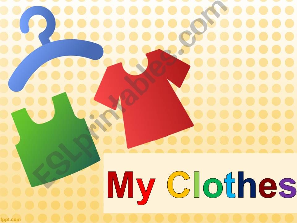 ESL - English PowerPoints: Clothes