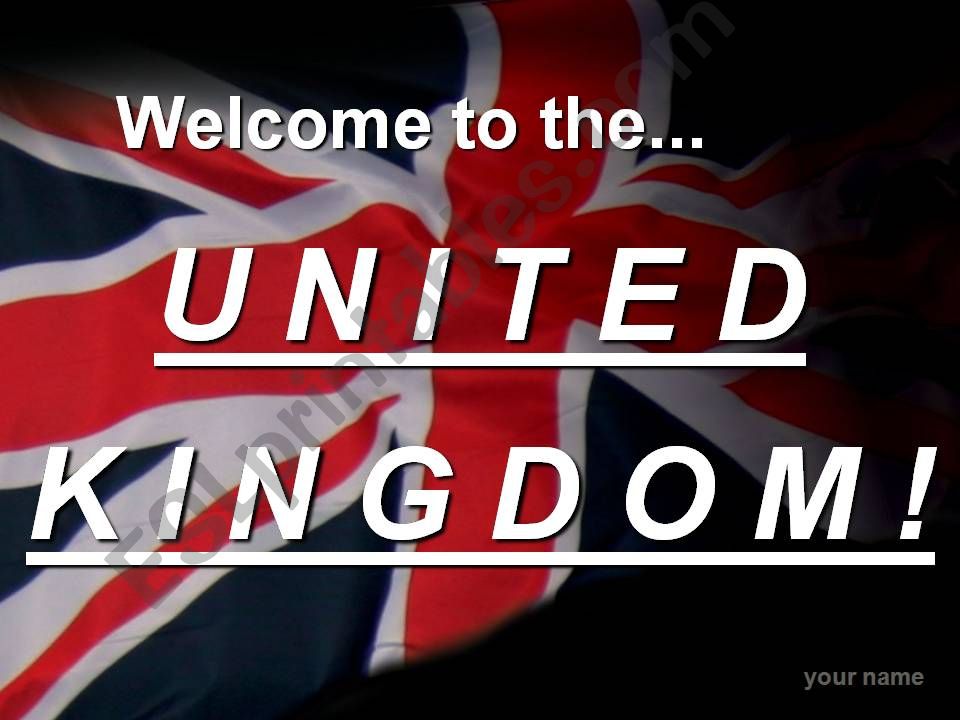 ESL - English PowerPoints: Introduction to the United Kingdom