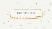 ESL - English PowerPoints: Make, let and allow explanation