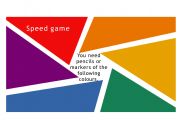 ESL - English PowerPoints: Speed Game