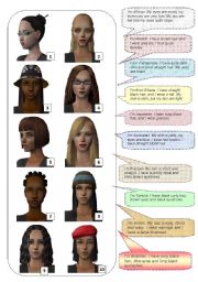 Match the faces with the descriptions (face - adjectives) - ESL ...