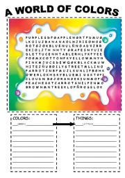 Colours worksheets