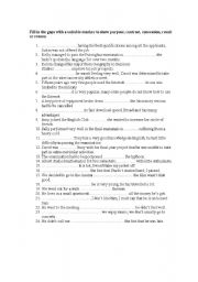 Concessive Clauses -- Exercises - ESL worksheet by mena22