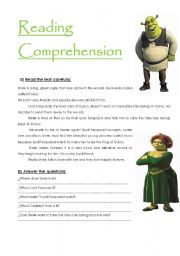 Shrek worksheets
