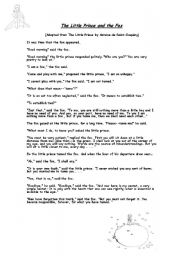 The little Prince - ESL worksheet by namalho