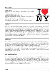 New York City worksheets