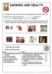 Smoking worksheets