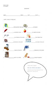 There is there are worksheets