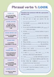 Phrasal verbs worksheets