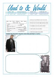 Used to/would worksheets