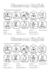 English Exercises: Classroom Orders