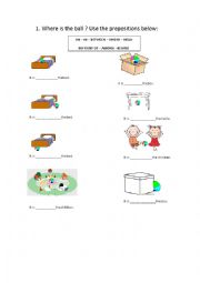 Among/between worksheets